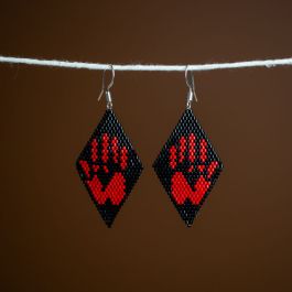 Earring MMIW Beaded